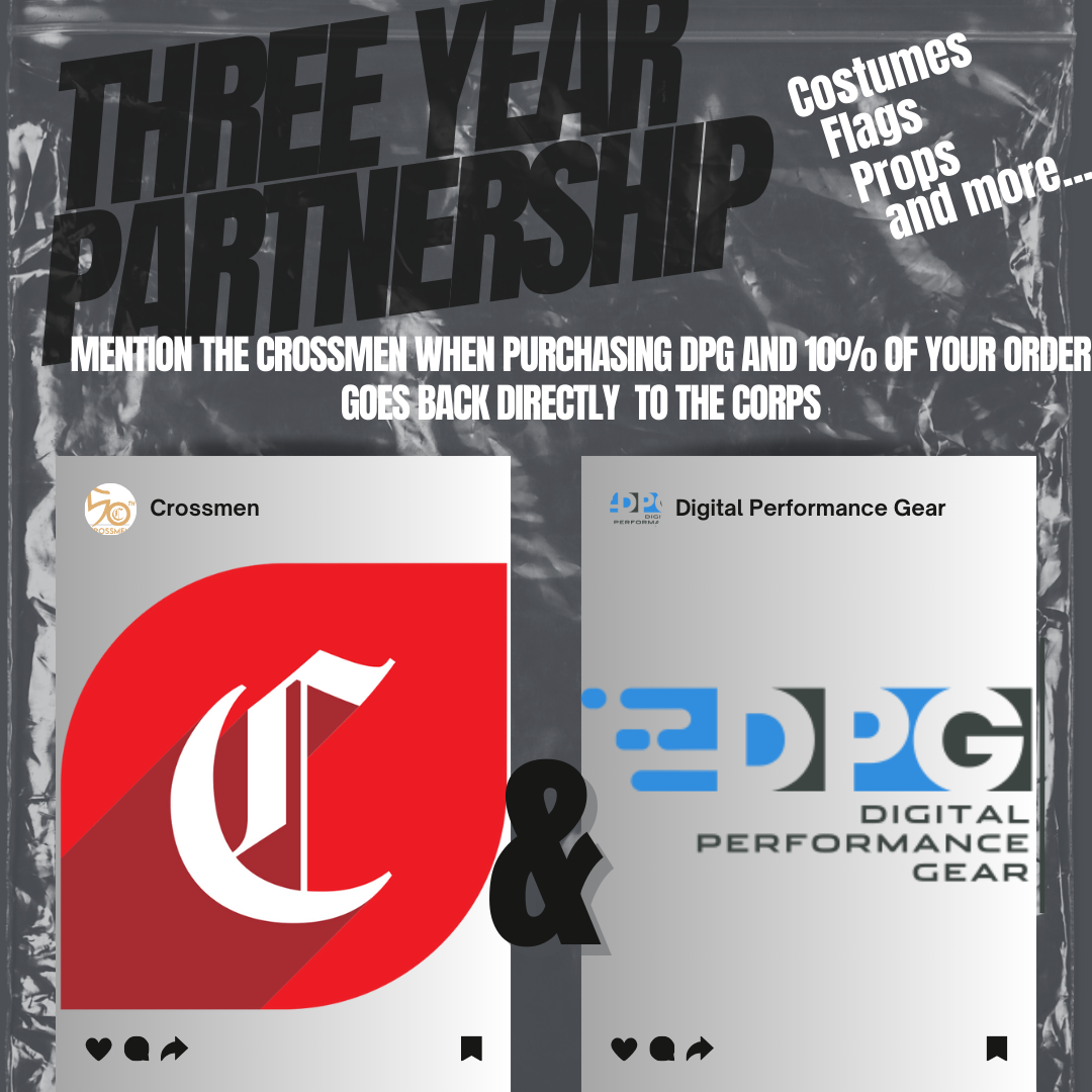 DPG and Crossmen Drum and Bugle Corps Enter Three Year Partnership beginning in 2024 - DPG Performs